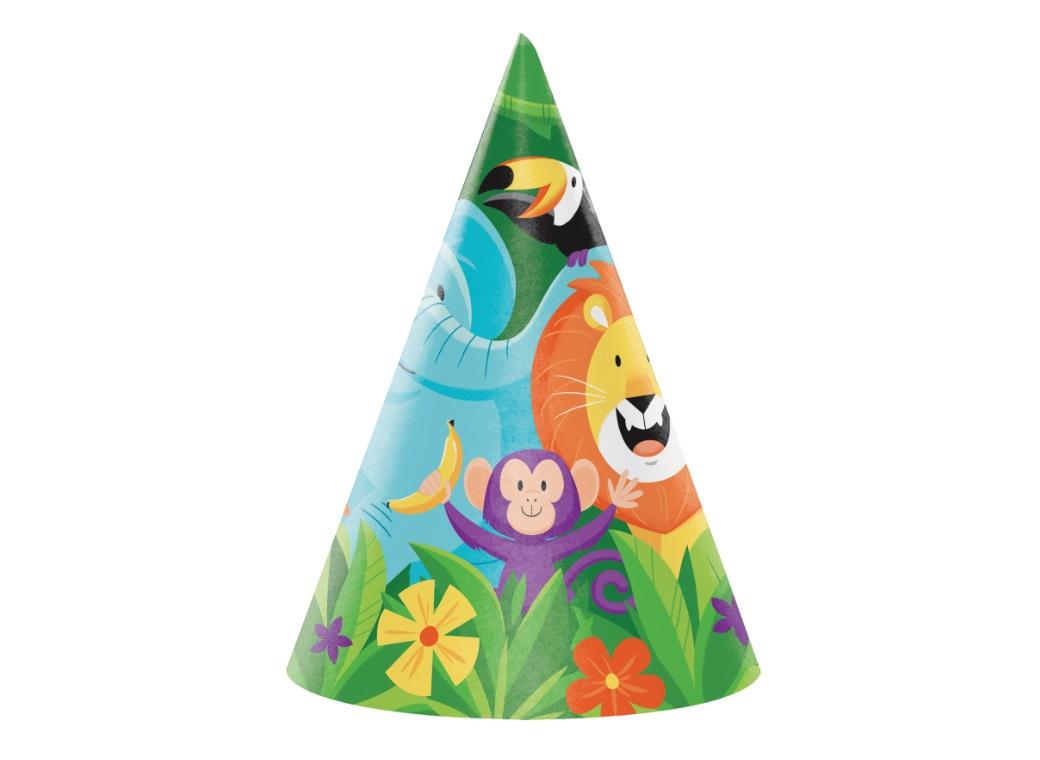 Jungle Safari Party Hats 8pk – Sweet Pea Parties