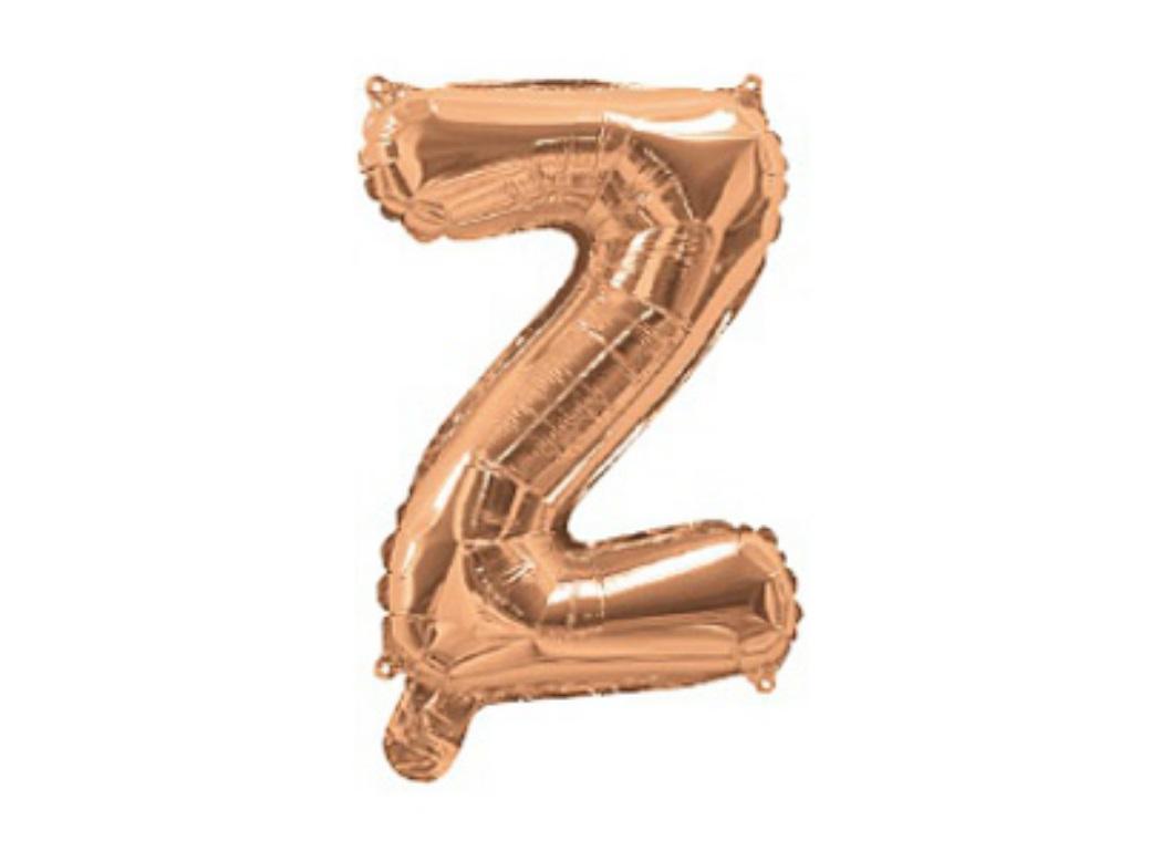 Mini Rose Gold Foil Balloon - Letter Z – Sweet Pea Parties