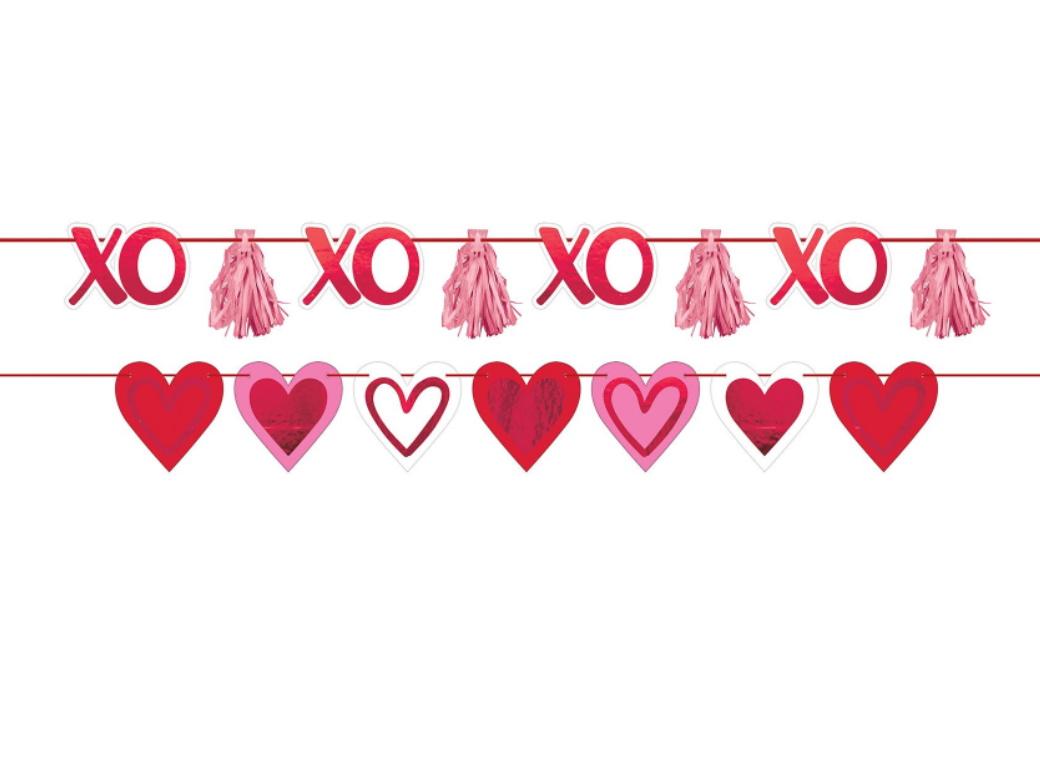 Valentine's Day XO Hearts Banner Kit – Sweet Pea Parties