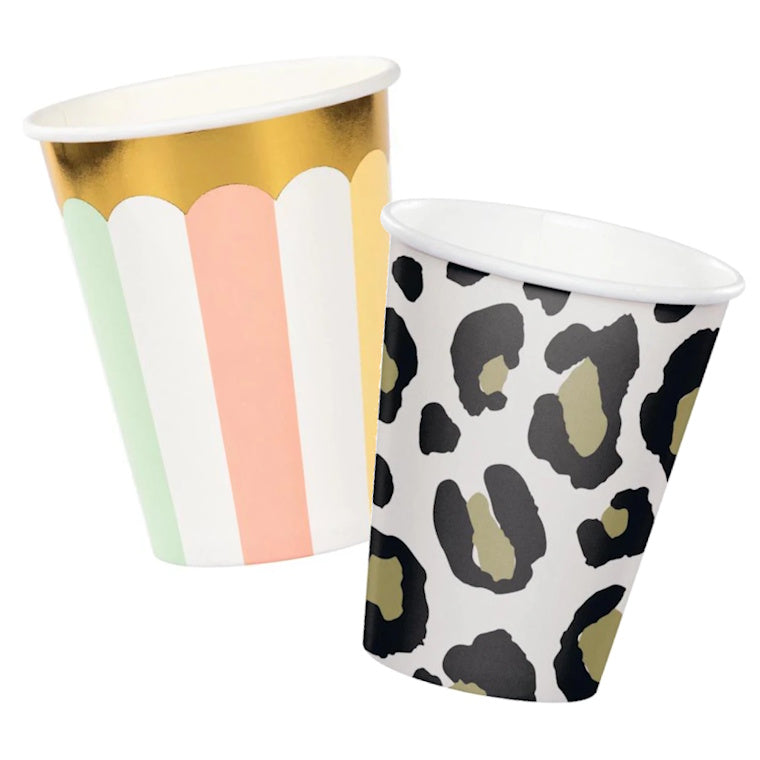 Shop Patterned Party Cups at Sweet Pea Parties NZ