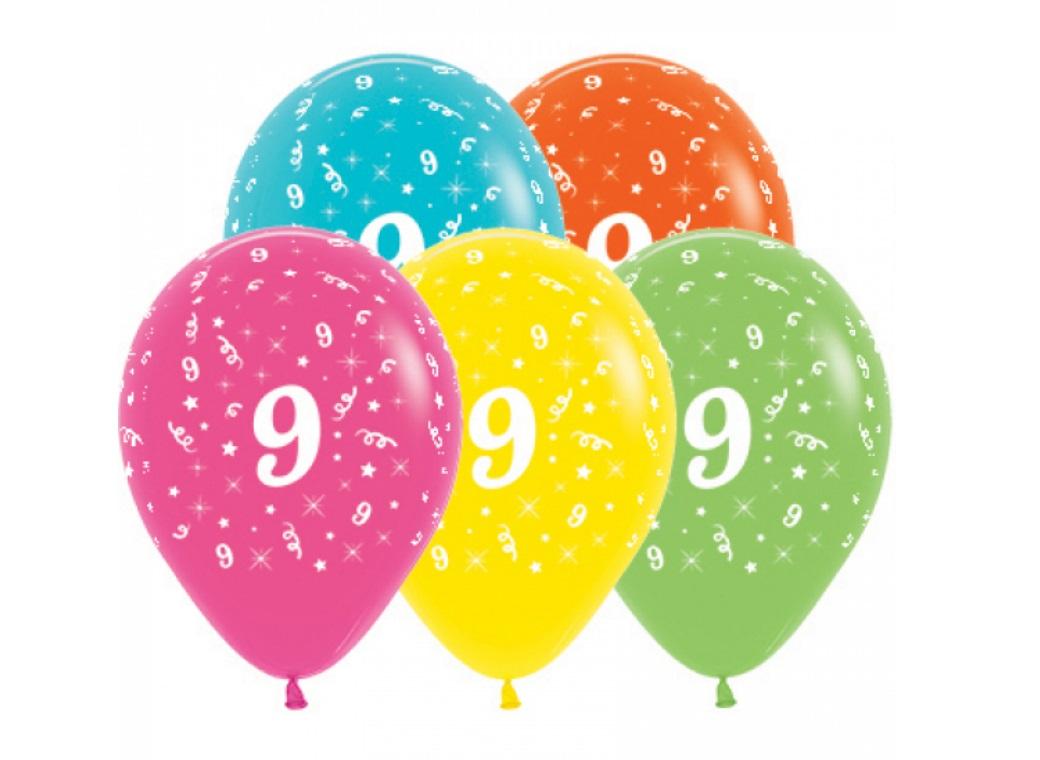 9th Birthday Balloon - Tropical – Sweet Pea Parties