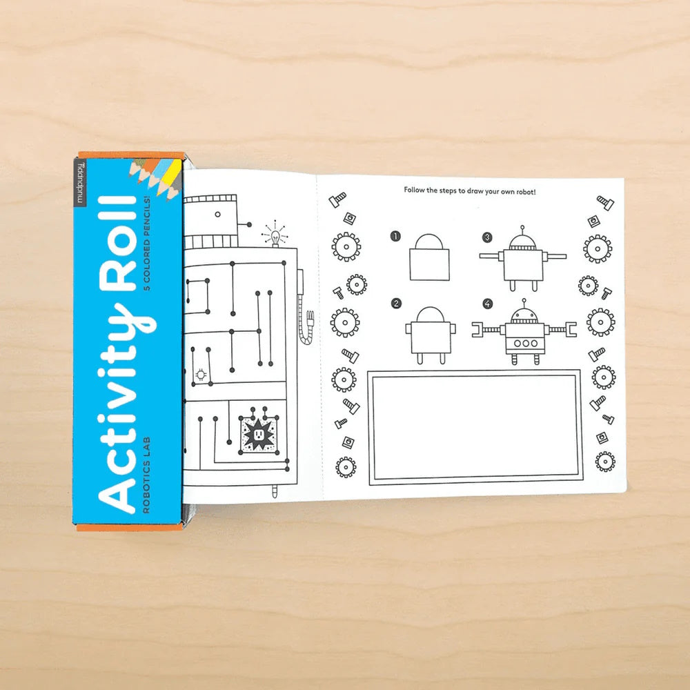 Mudpuppy Activity Roll - Robotics Lab – Sweet Pea Parties