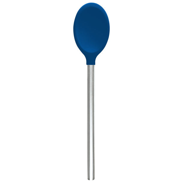Blue Silicone Mixing Spoon with SS Handle – Sweet Pea Parties