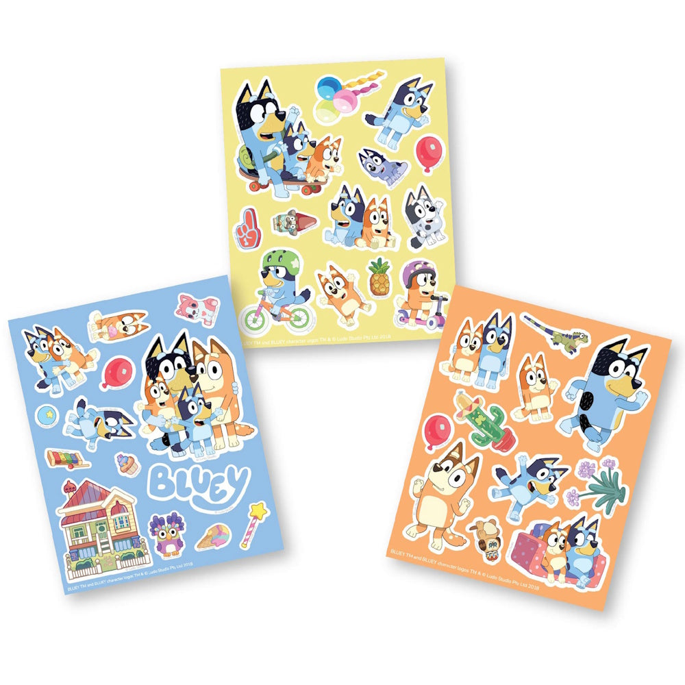 Bluey Sticker Sheets 8pk – Sweet Pea Parties