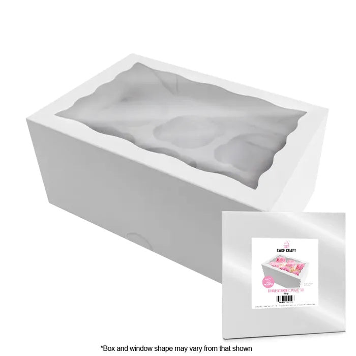 Cake Craft Cupcake Box 6-Hole 4in High (Wrapped) – Sweet Pea Parties