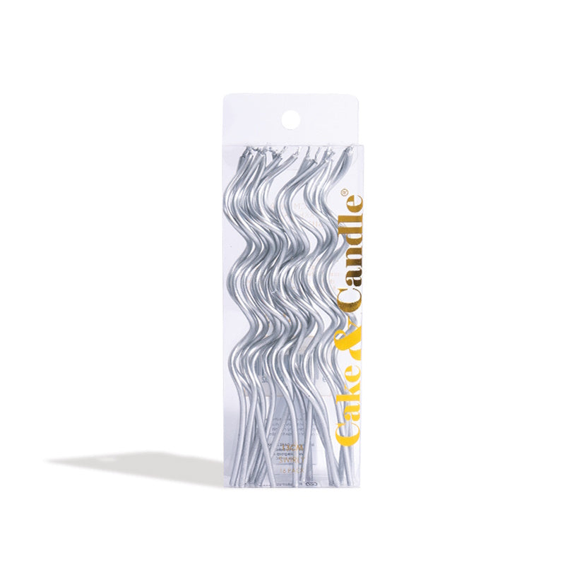 Swirly Cake Candles - Silver – Sweet Pea Parties