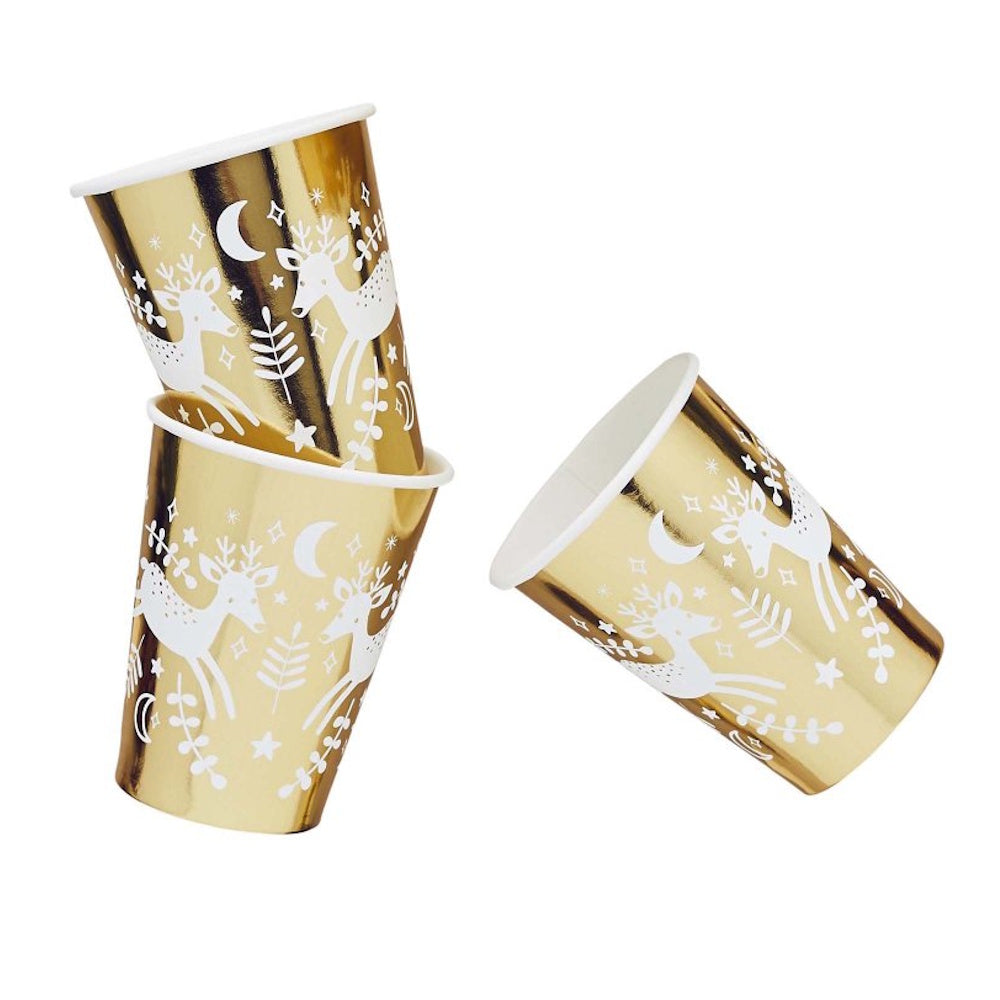 Festive Folklore Cups 8pk – Sweet Pea Parties
