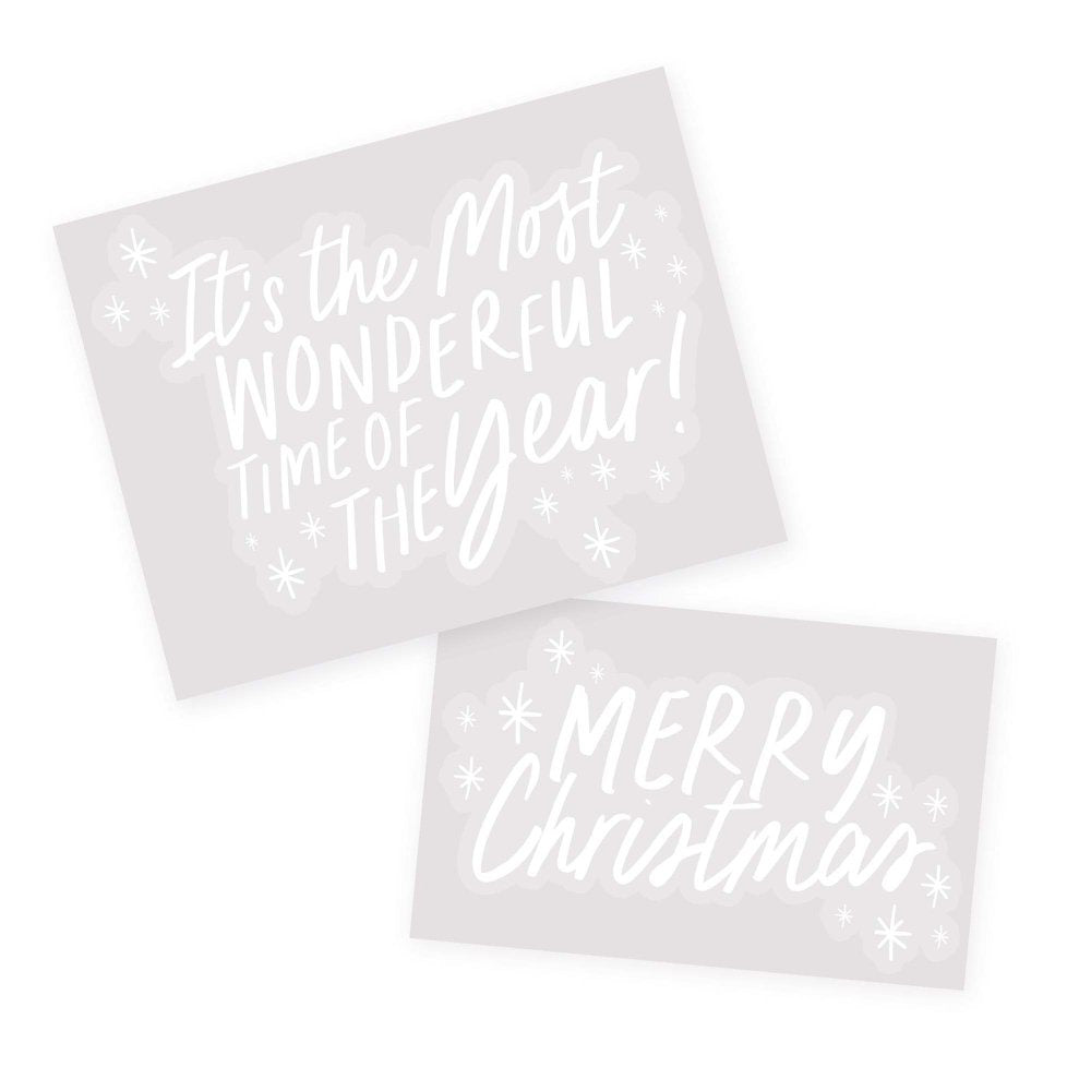 Holly Jolly Christmas Window Clings 2pk – Sweet Pea Parties