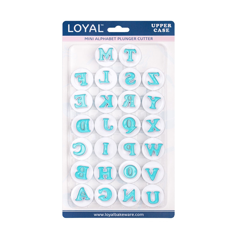LOYAL Mini Alphabet Plunger Cutters - Uppercase (26pcs) – Sweet Pea Parties