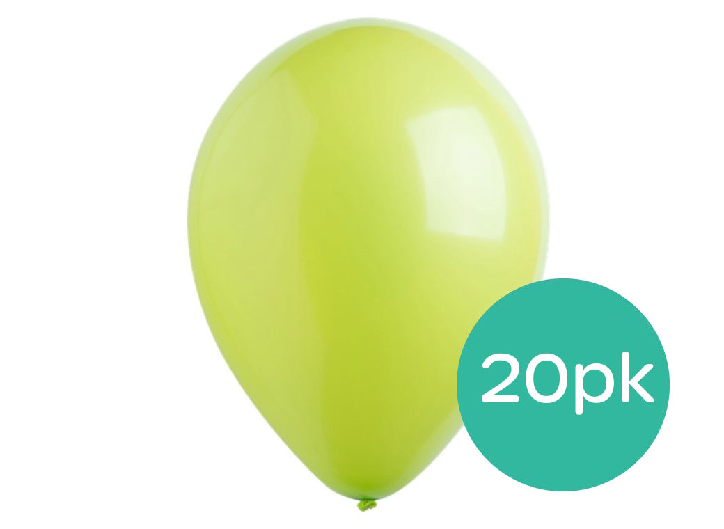 Value Balloons 20pk - Lime Green – Sweet Pea Parties