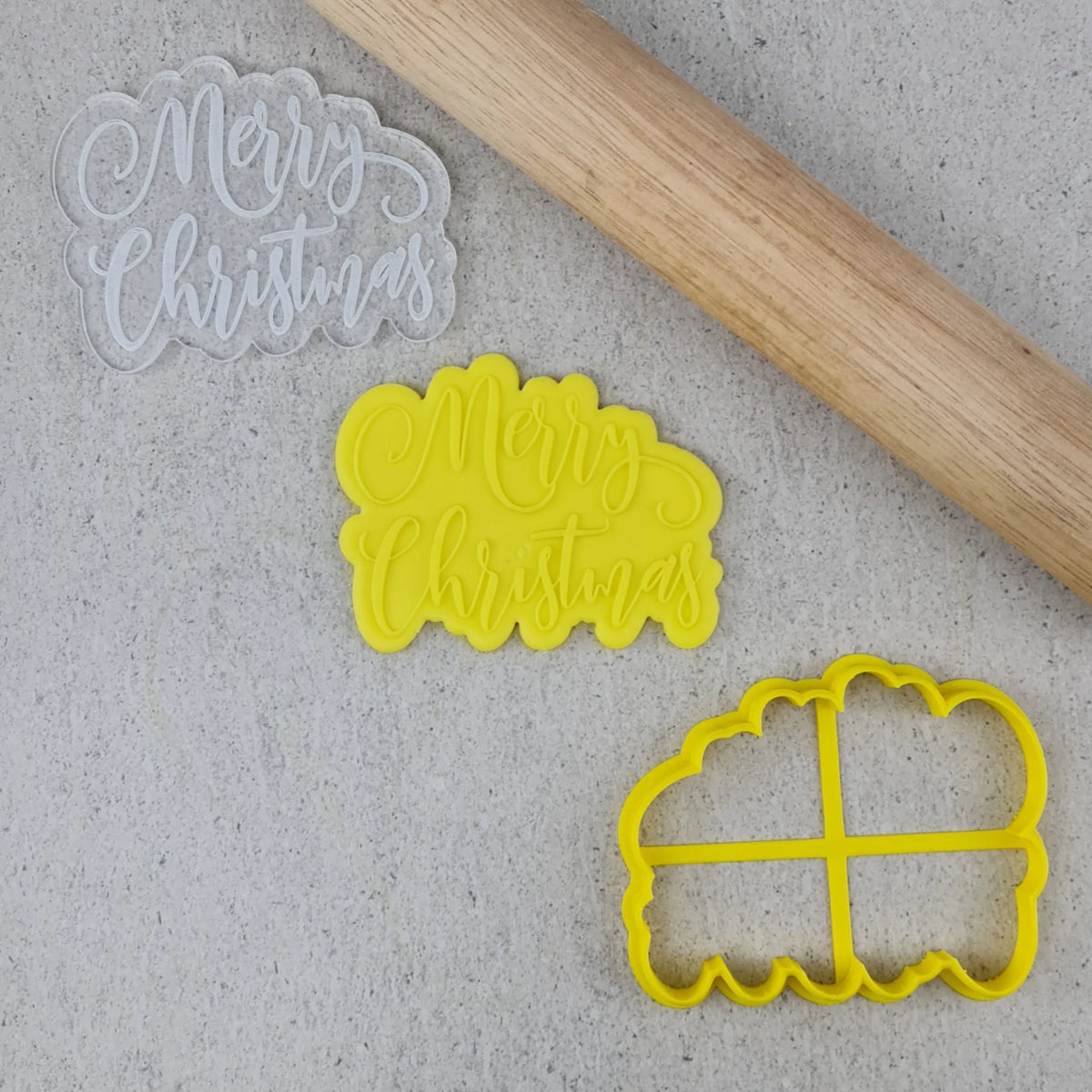 Merry Christmas Debosser & Cutter Set – Sweet Pea Parties