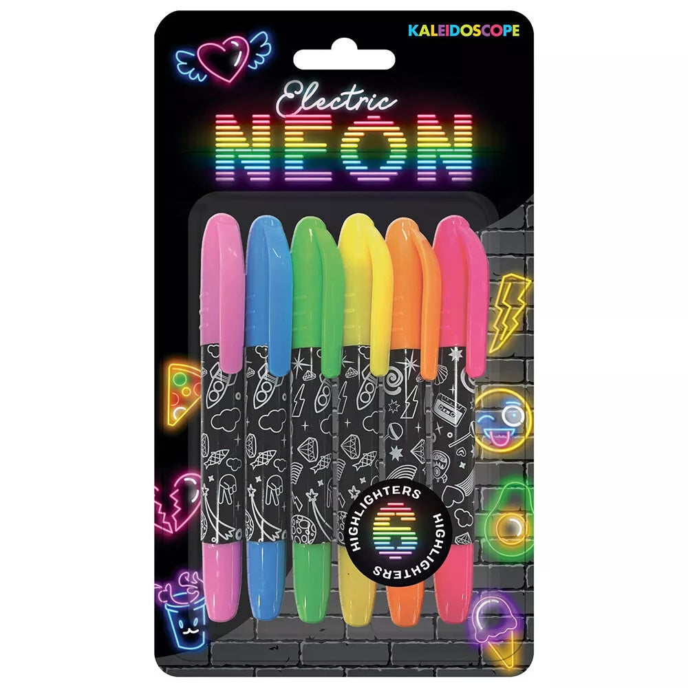 Kaleidoscope 6pc Electric Neon Markers – Sweet Pea Parties