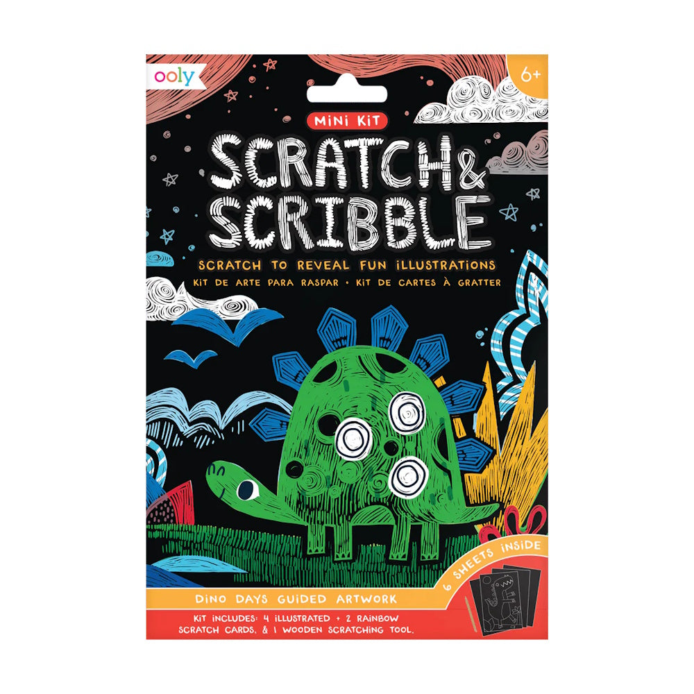 OOLY Mini Scratch & Scribble Art Kit - Dino Days – Sweet Pea Parties