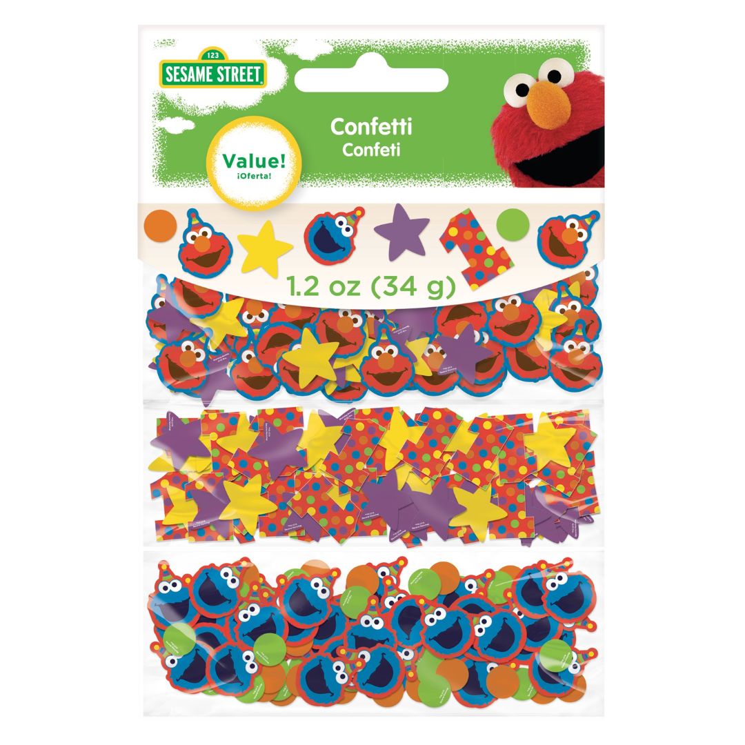 Sesame Street Elmo Turns One Value Confetti Pack – Sweet Pea Parties