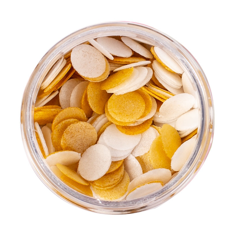 Sprinks Wafer Decorations - White & Gold – Sweet Pea Parties