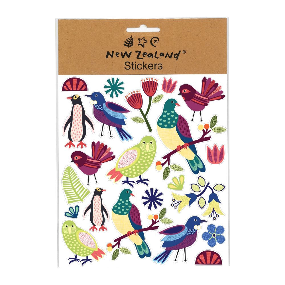 NZ Native Birds Stickers - Design 2 – Sweet Pea Parties