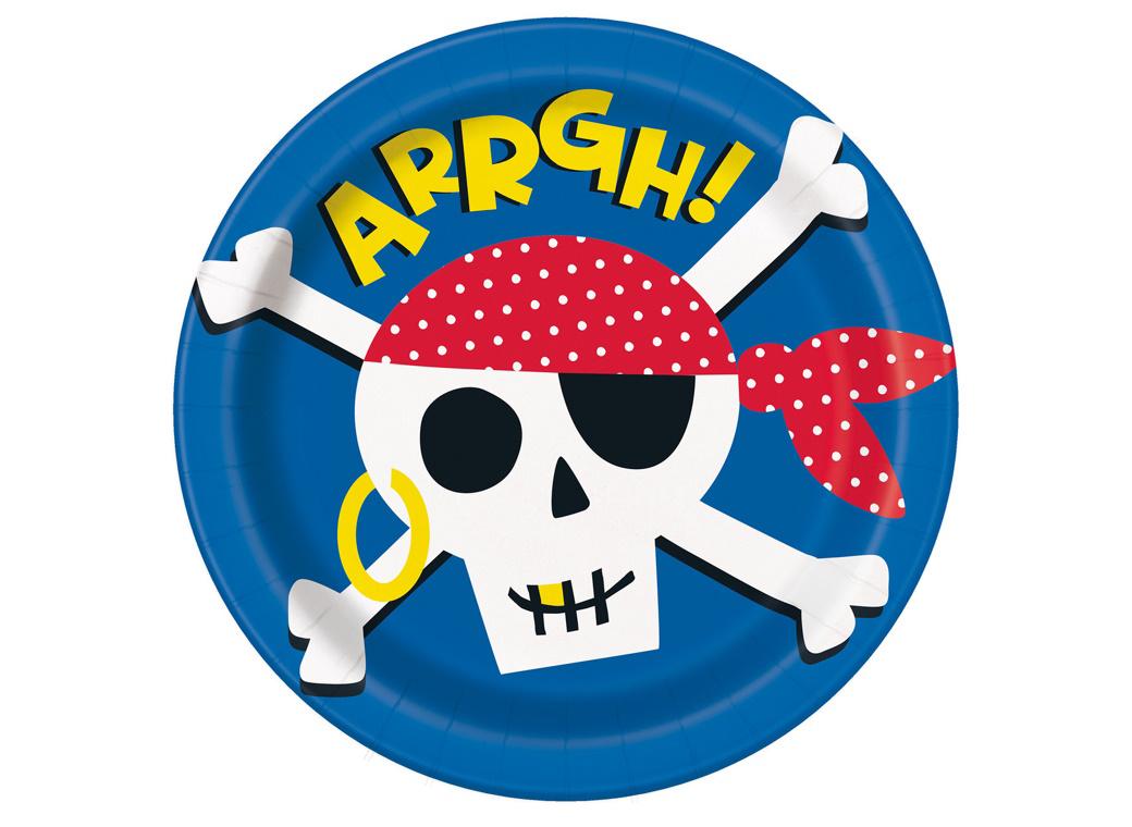 Ahoy Pirate Dinner Plates 8pk – Sweet Pea Parties