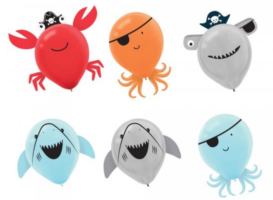 Ahoy Pirate Shark Balloon Decorating Kit – Sweet Pea Parties