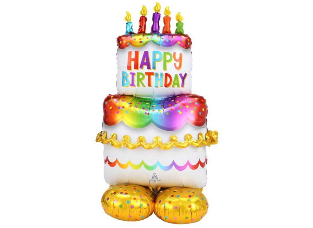 AirLoonz Birthday Cake Foil Balloon – Sweet Pea Parties