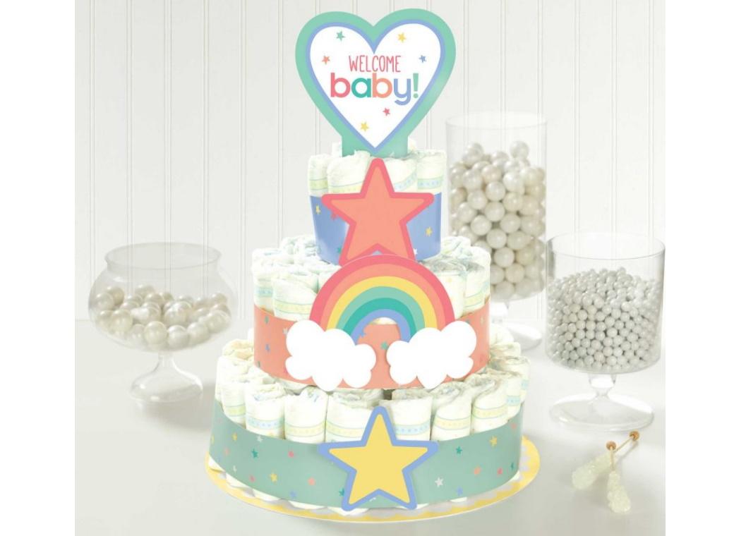 Baby Shower Nappy Cake Kit - Pastel – Sweet Pea Parties