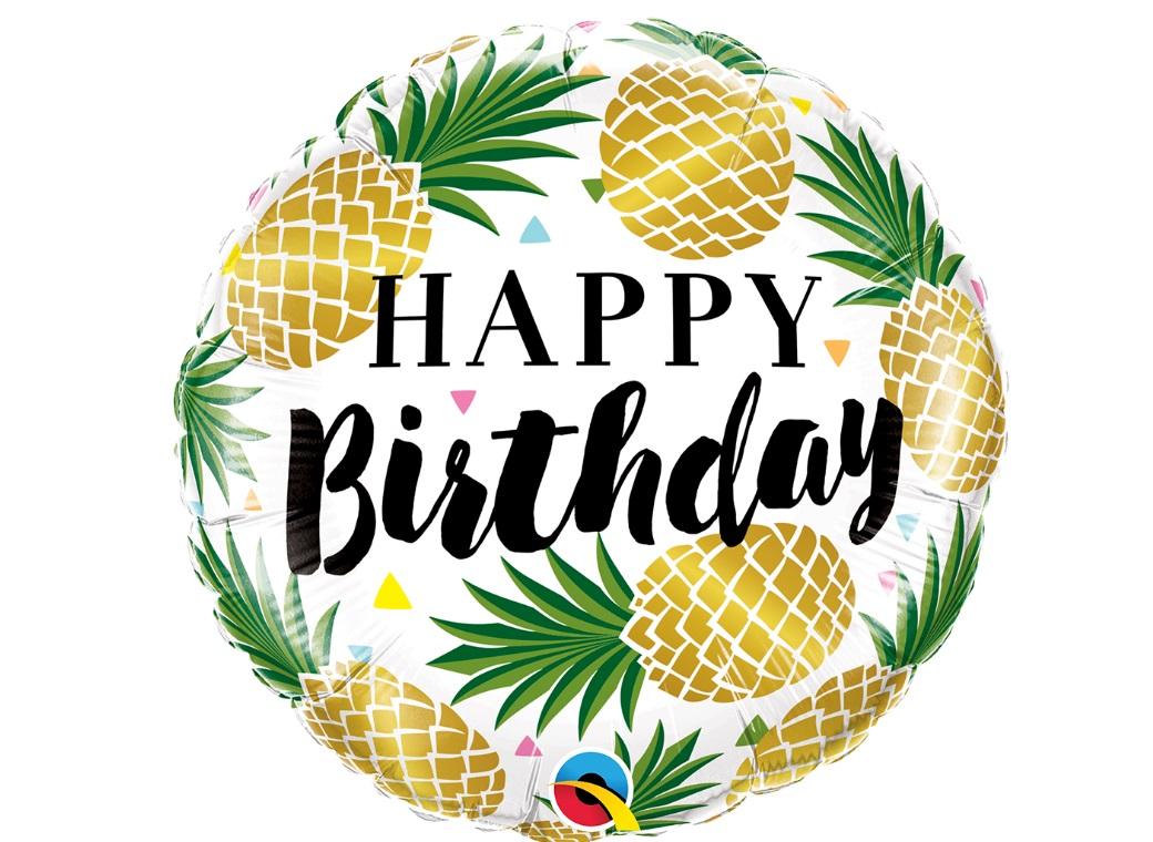 Golden Pineapples Foil Balloon – Sweet Pea Parties