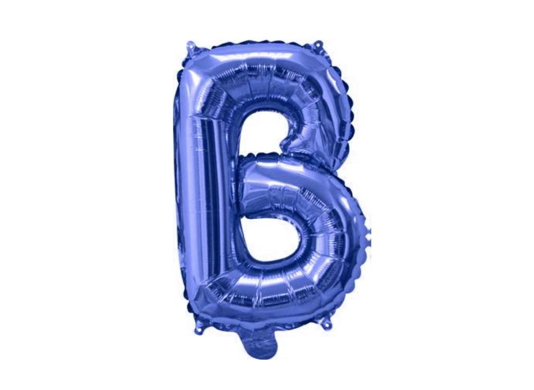 Mini Blue Foil Balloon - Letter B – Sweet Pea Parties