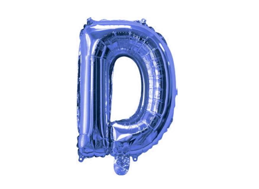 Mini Blue Foil Balloon - Letter D – Sweet Pea Parties
