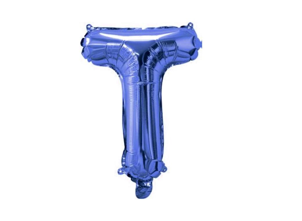 Mini Blue Foil Balloon - Letter T – Sweet Pea Parties