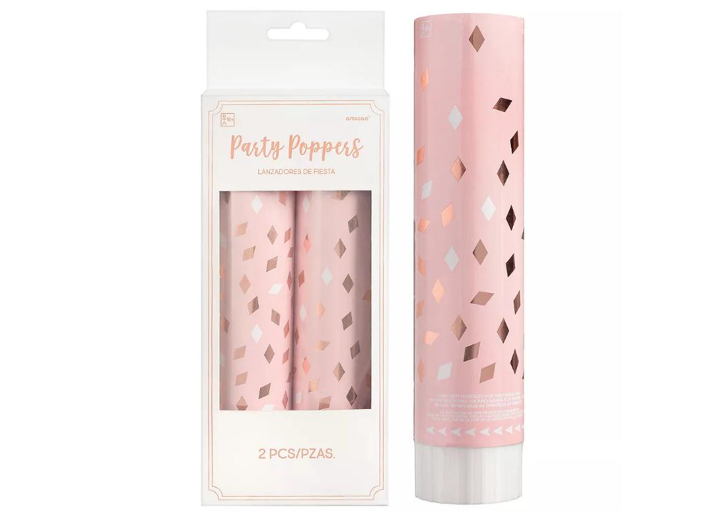 Blush Birthday Confetti Poppers 2pk – Sweet Pea Parties
