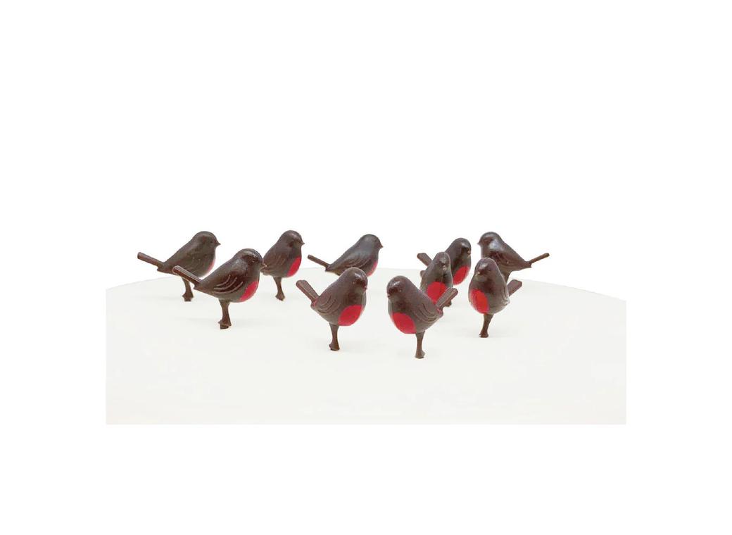 Christmas Robin Cake Topper Picks 10pk – Sweet Pea Parties