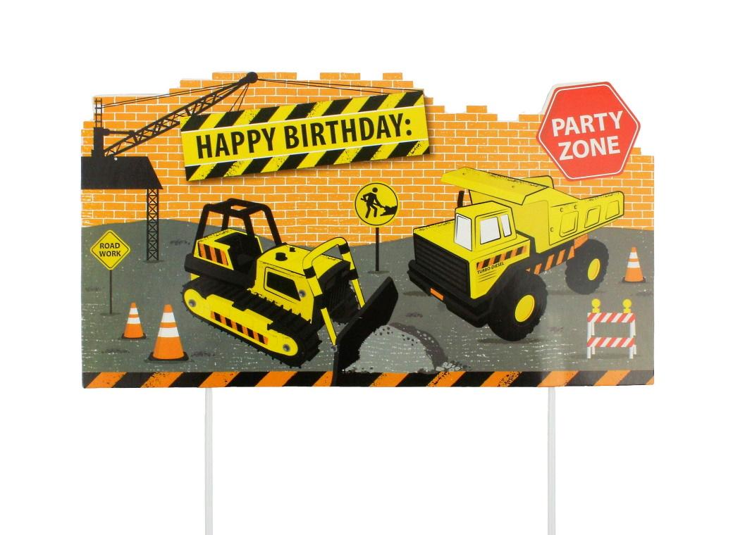 Construction Scene Cake Topper – Sweet Pea Parties