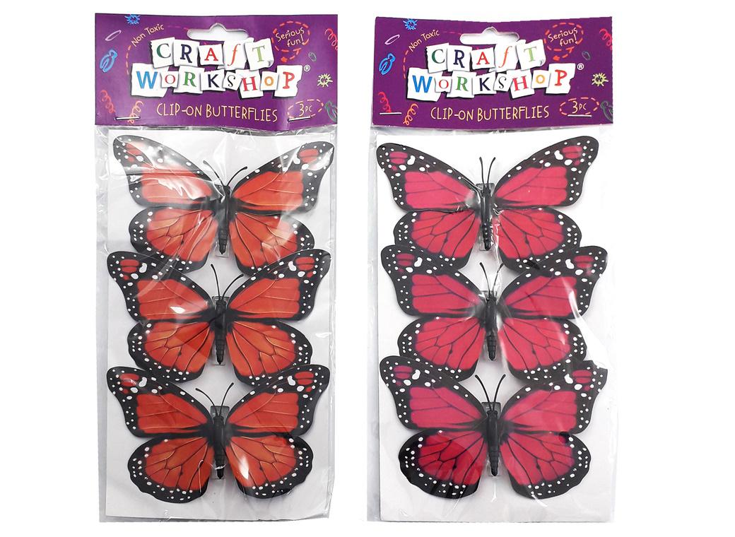 Craft Clip-on Butterflies 3pk – Sweet Pea Parties