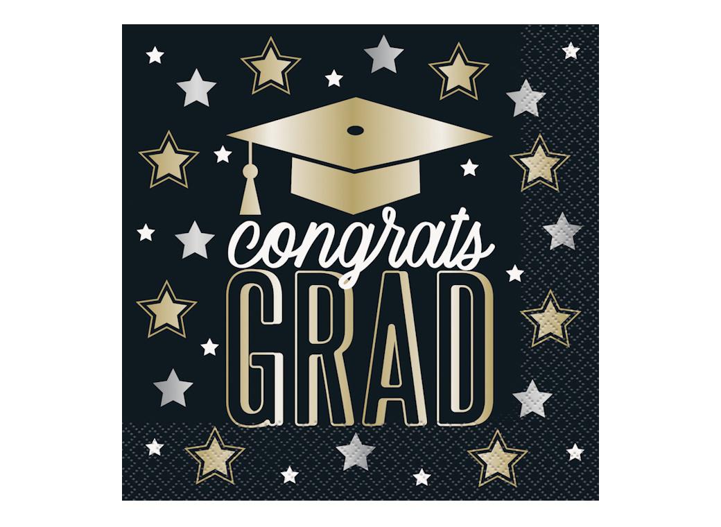 Dazzling Graduation Lunch Napkins 16pk – Sweet Pea Parties