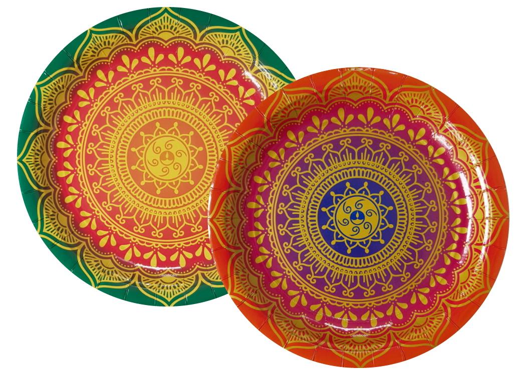 Happy Diwali Dinner Plates 8pk – Sweet Pea Parties