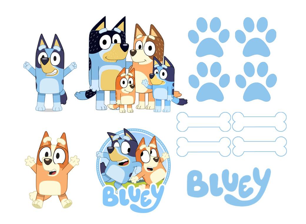 Edible Icing Image - Bluey Character Icons – Sweet Pea Parties
