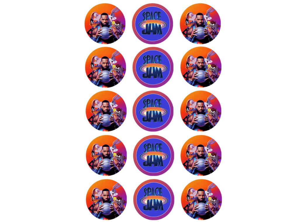 Edible Icing Cupcake Images - Space Jam – Sweet Pea Parties