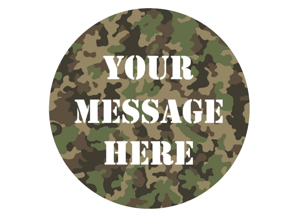 Edible Icing Image - Camo Round – Sweet Pea Parties