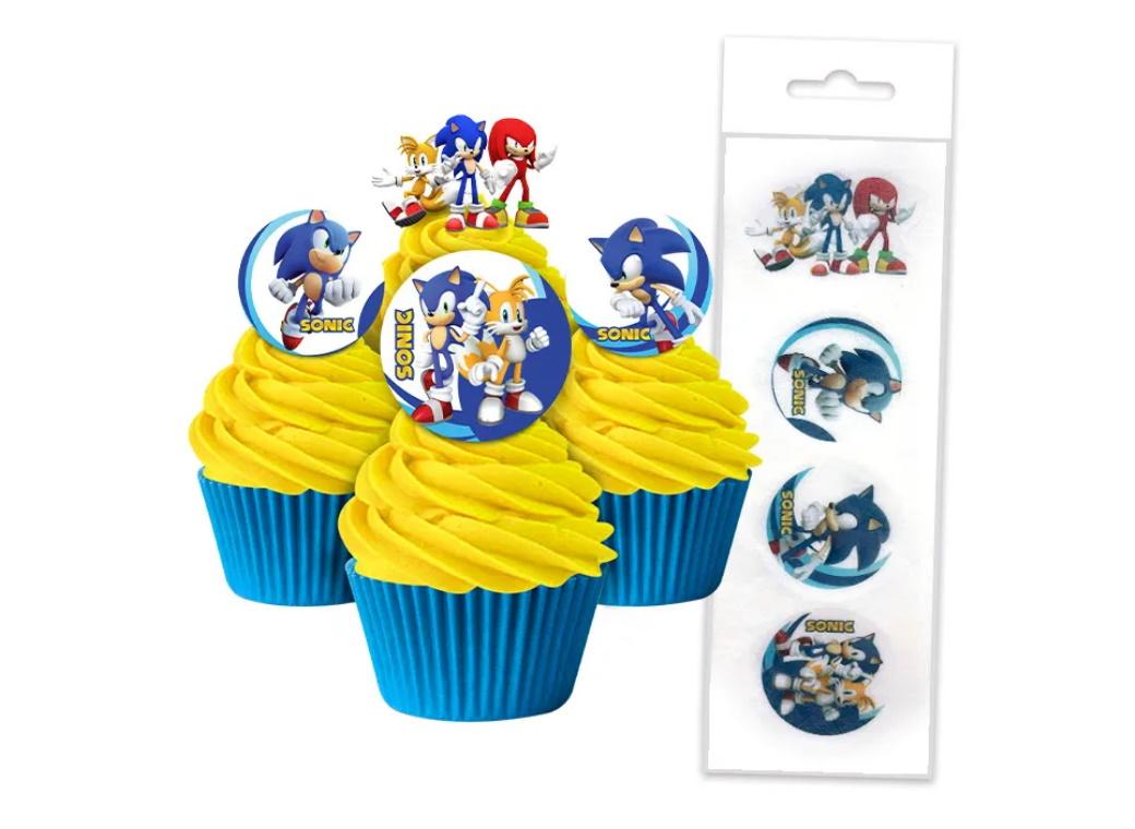 Edible Wafer Cupcake Toppers - Sonic the Hedgehog – Sweet Pea Parties