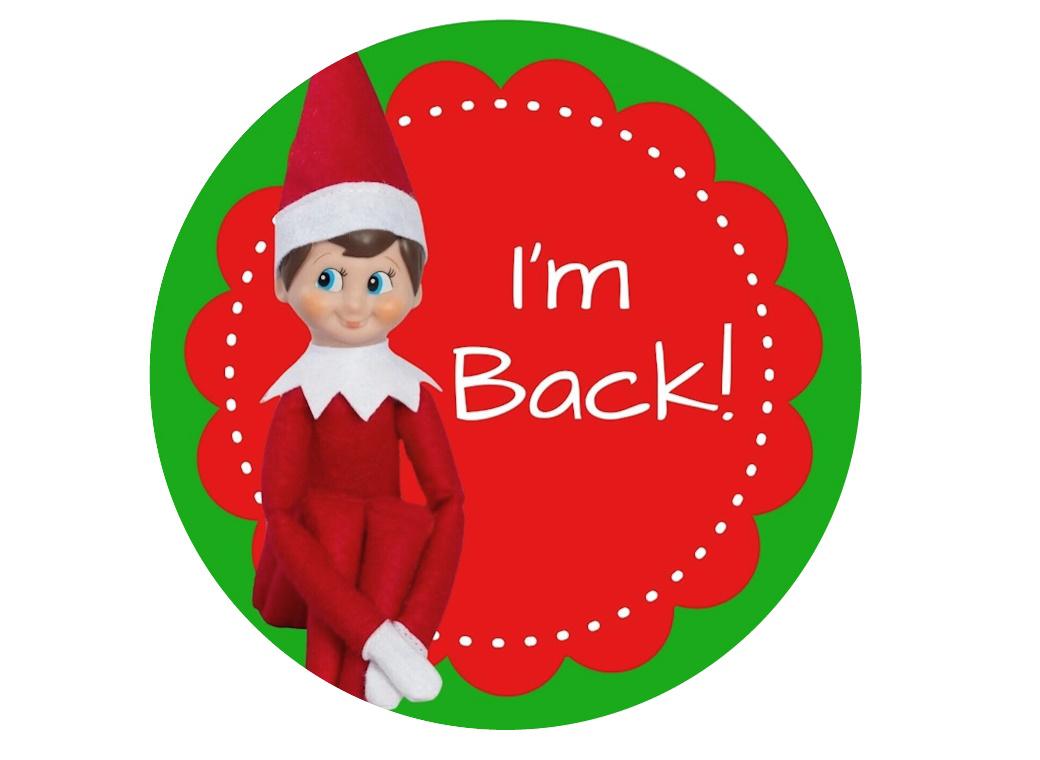 Edible Icing Image - Elf on the Shelf Round – Sweet Pea Parties