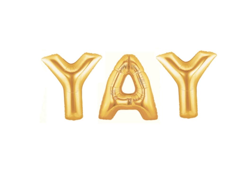 Megaloon Gold - YAY – Sweet Pea Parties