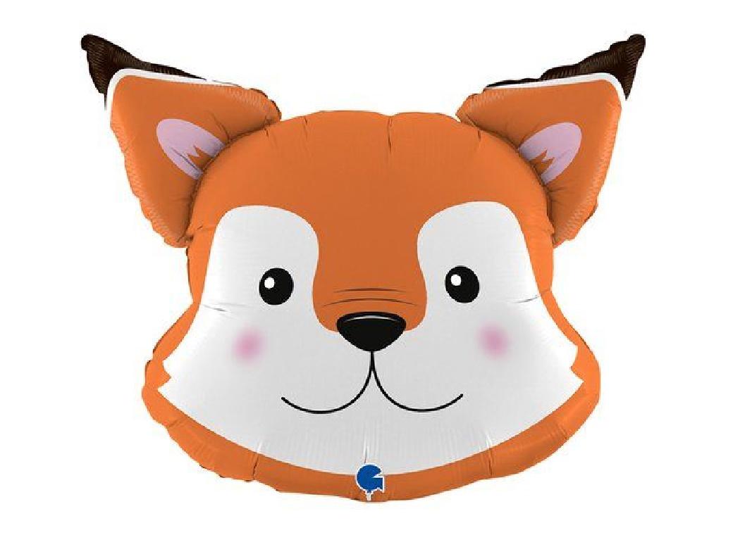 Fox Head Shaped Foil Balloon – Sweet Pea Parties