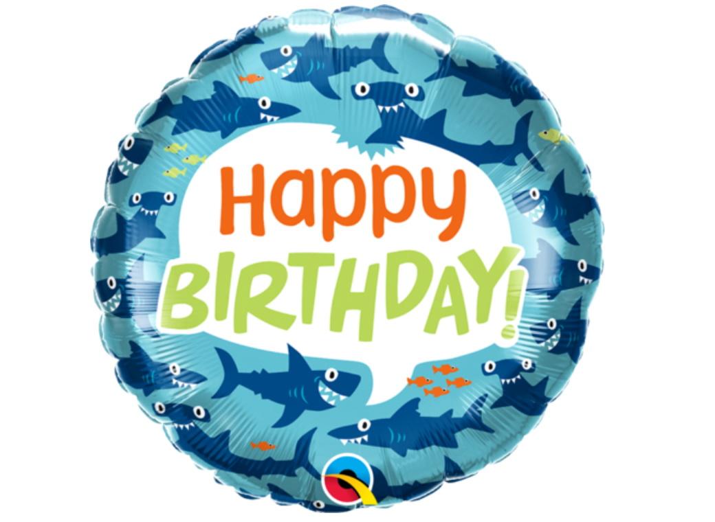 Fun Sharks Foil Balloon – Sweet Pea Parties