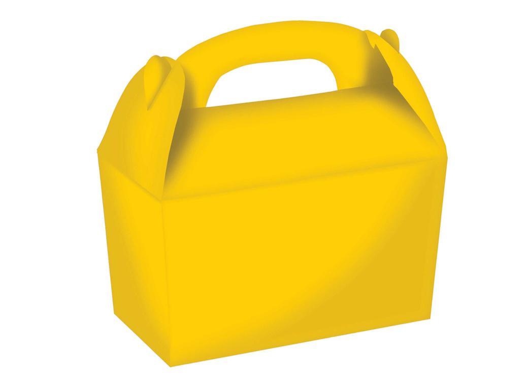 Gable Treat Boxes 4pk - Yellow – Sweet Pea Parties