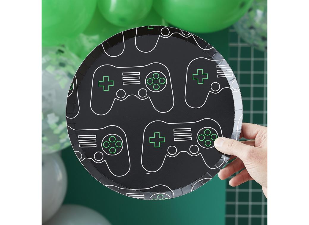 Game Controller Plates 8pk – Sweet Pea Parties