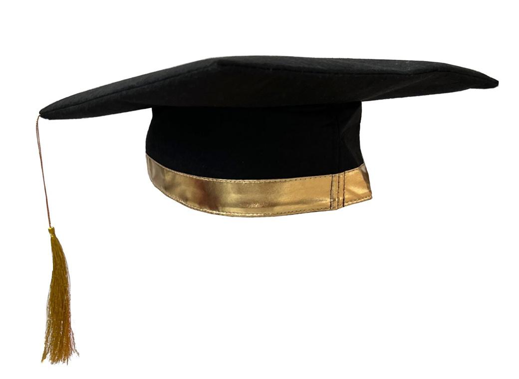 Graduation Mortar Board Hat with Gold Tassel – Sweet Pea Parties