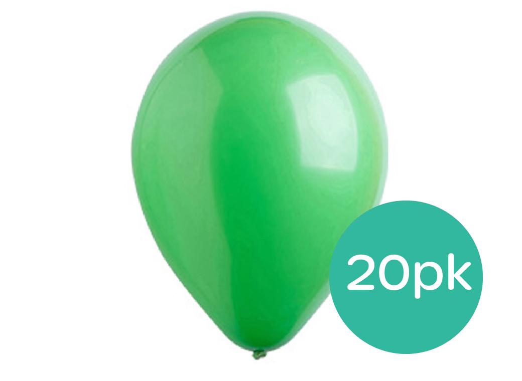 Value Balloons 20pk - Green – Sweet Pea Parties