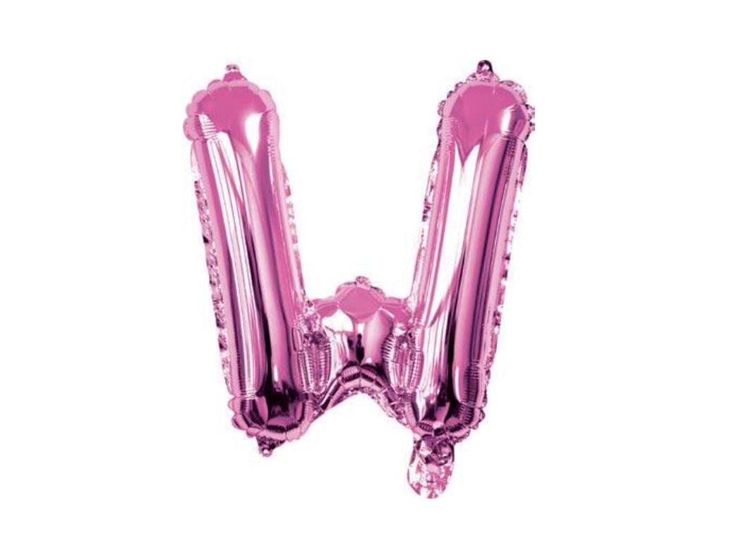 Mini Hot Pink Foil Balloon - Letter W – Sweet Pea Parties