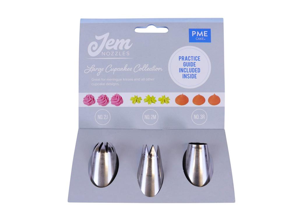 JEM Nozzles 3pce Set - Large Cupcakes Collection – Sweet Pea Parties