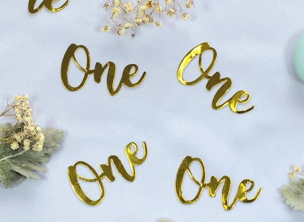Jumbo Confetti - One Gold – Sweet Pea Parties