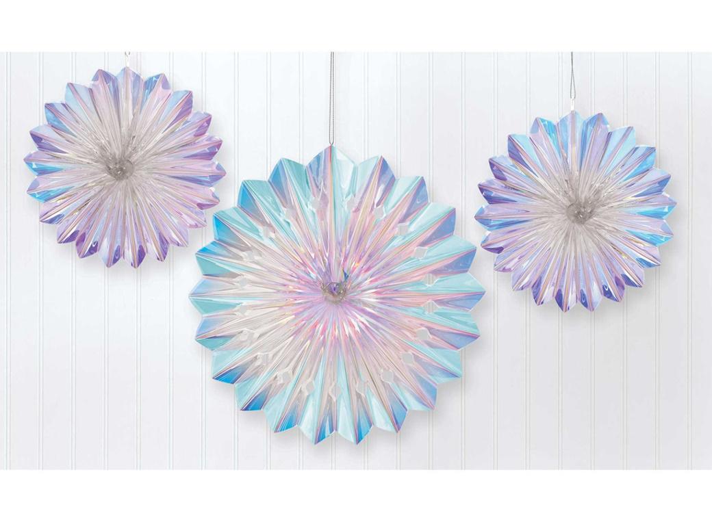 Luminous Iridescent Fan Decorations 3pk – Sweet Pea Parties